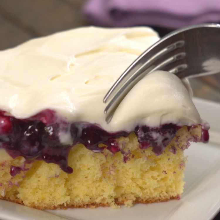 Blueberry Lemon Pudding Cake